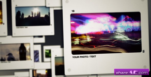 ShareAE AE Project Free Download Print Version Slide Showcase 