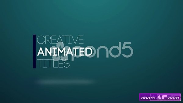 Title Animation After Effects Template Pond5 Free After Effects 
