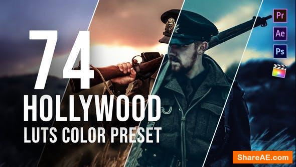 Videohive Hollywood LUT Color Grading Pack Premiere Pro Free After 