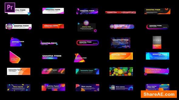 Videohive Pop Lower Thirds Premiere Pro Free After Effects 