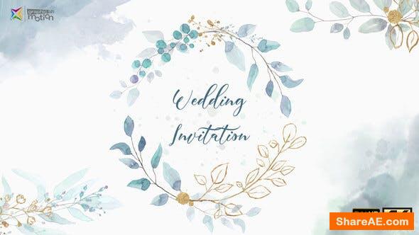Wedding Invitation After Effects Template Free Download Shareae 