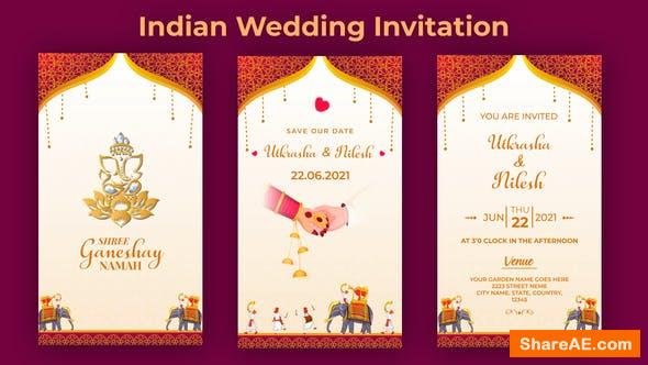 Videohive Indian Wedding Invitation Free After Effects Templates 